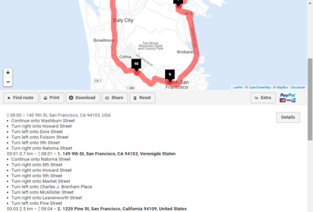 Driving directions - RouteXL